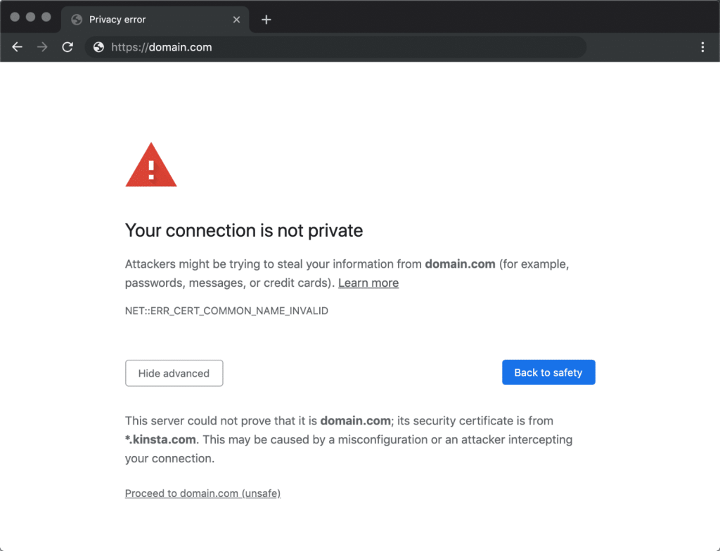 18 cách fix lỗi "Your Connection is Not Private" | BKHOST
