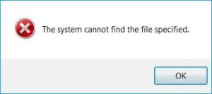 Fix lỗi “The system cannot find the file specified” hiệu quả