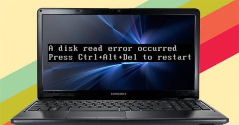 5 cách sửa lỗi A disk read error occurred | BKHOST