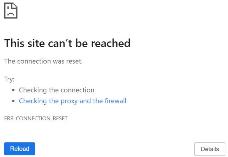 Hướng dẫn fix lỗi ERR_CONNECTION_RESET từ A đến Z | BKHOST
